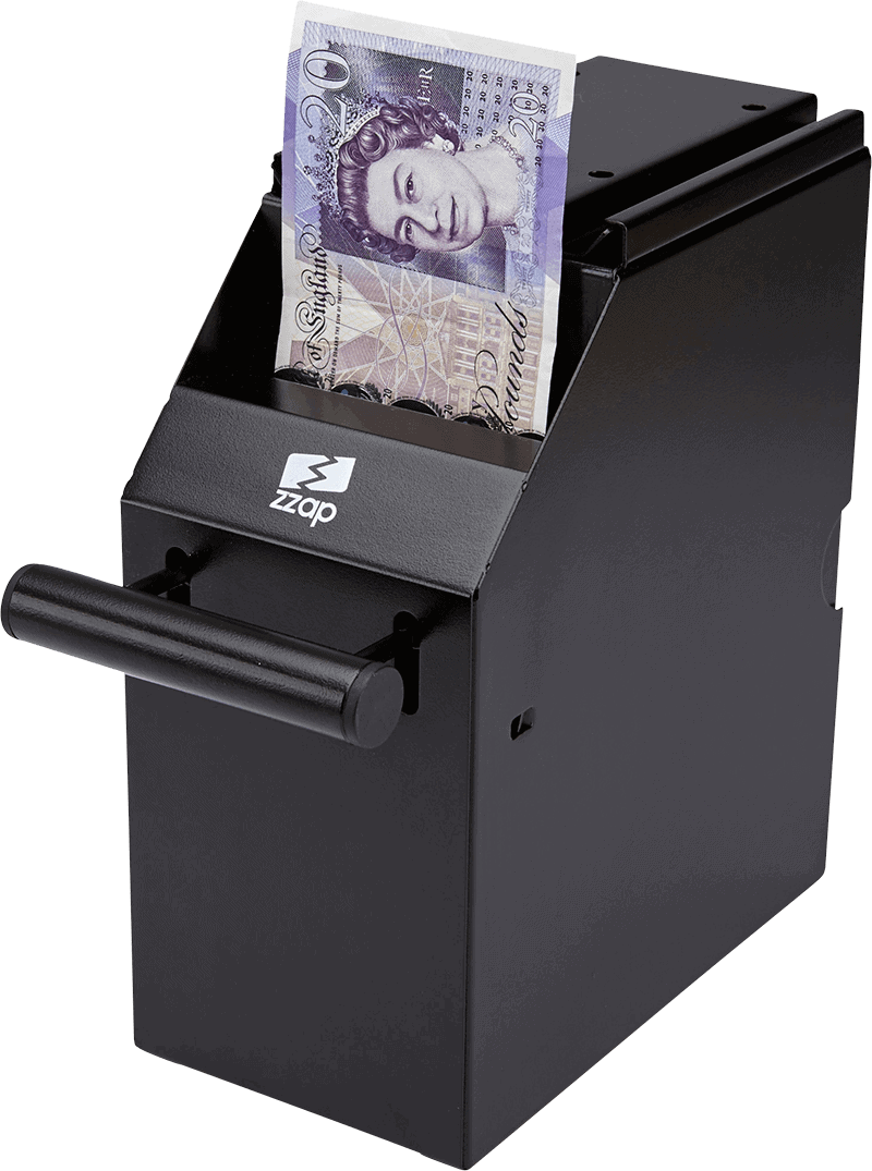 ZZap S10 Banknote Safe | POS Safe - Mounts Under Counter | ZZap