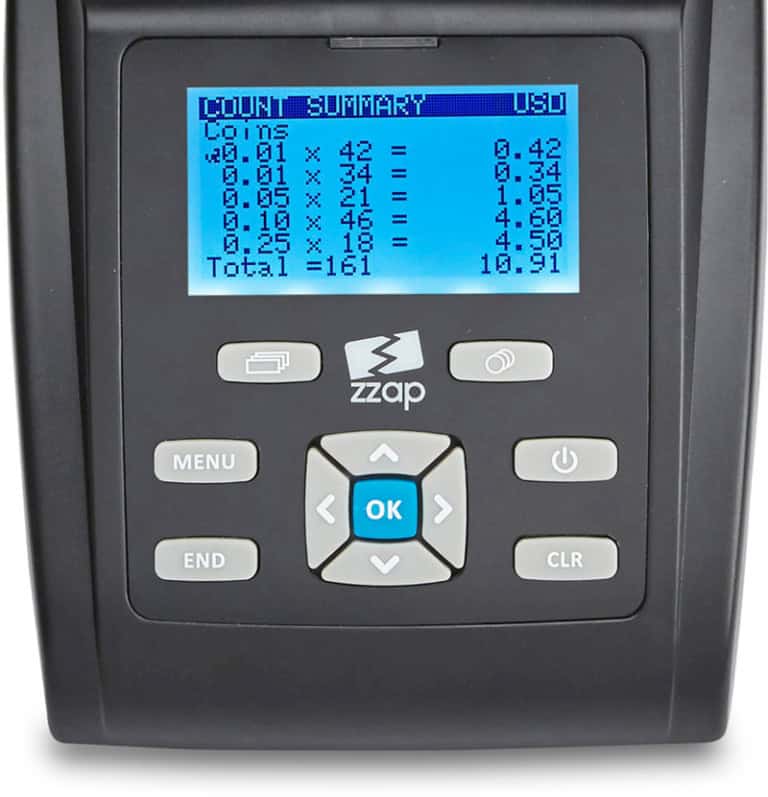 ZZap MS40 Money Scale | Counts Bills And Coins | ZZap