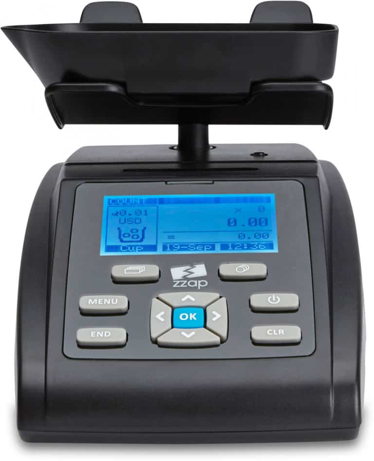 ZZap MS40 Money Scale | Counts Bills And Coins | ZZap