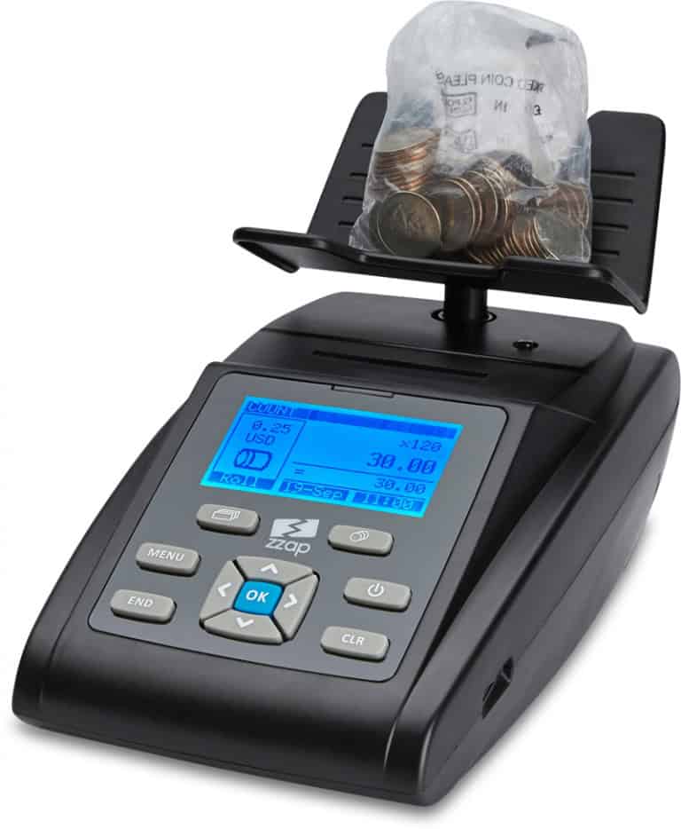 ZZap MS40 Money Scale | Counts Bills And Coins | ZZap