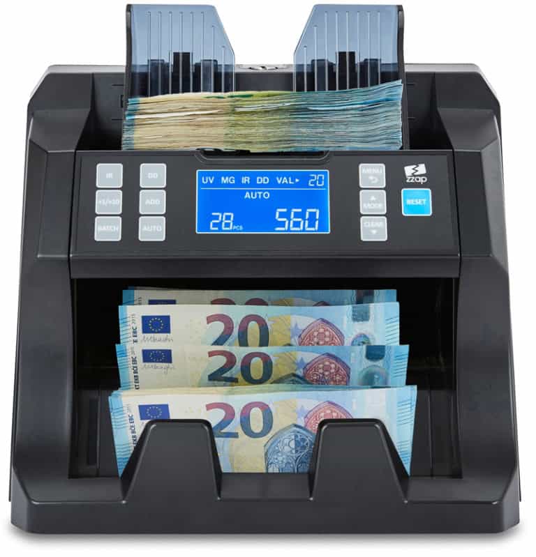 NC25 Money Counting Machine | Counts 1,500 Banknotes/Min | ZZap