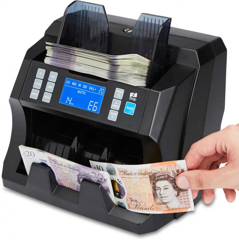 NC25 Money Counting Machine | Counts 1,500 Banknotes/Min | ZZap